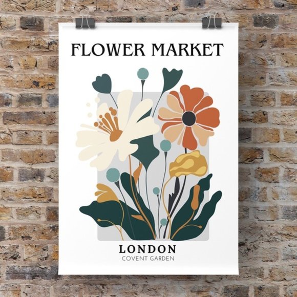 Triad Art & Design | Art | Flower Market London Aesthetic Abstract ...